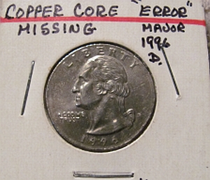 A 1996-D Quarter - Missing The Copper Core Error, Comments.. - Coin ...