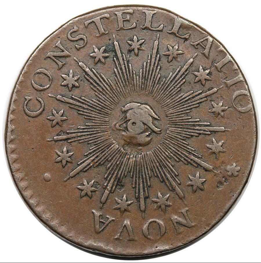 1783 Nova Constellatio Copper - Croby 2-B Pointed Rays, Small US - Coin ...