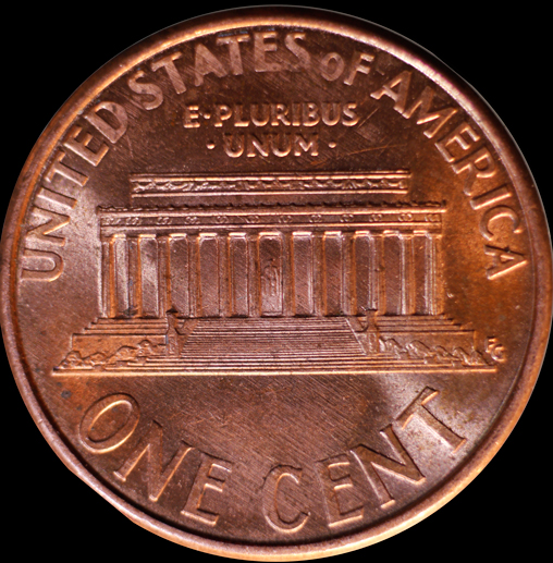 Unattributed 1996 D Cent Doubled Die Reverse / DDR (Memorial Floor ...
