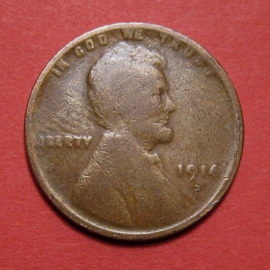 1914 D Lincoln Wheat Cent Counterfeit/Fake - Added Mint Mark - Coin ...