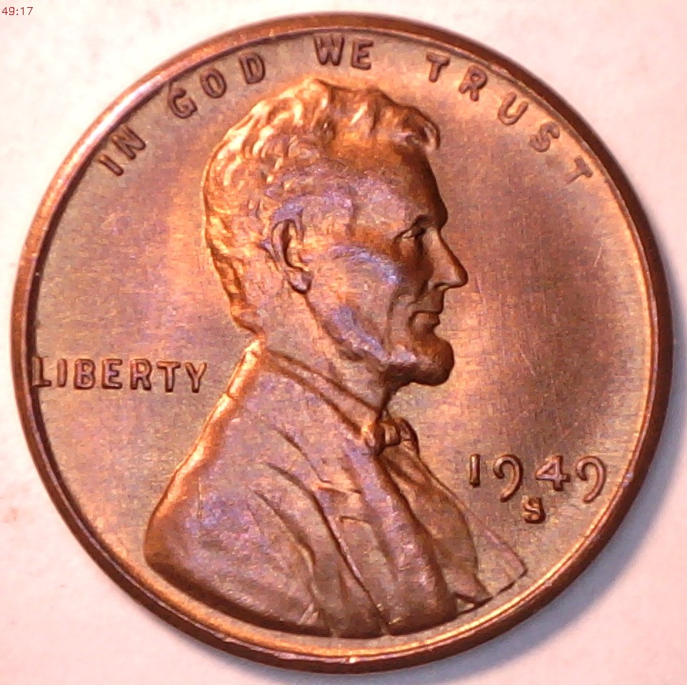 1949-S Lincoln Cent Repunched Mint Mark / RPM -023? , Actually 1MM-019 ...