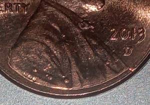 Weird Dots - Circulated 2013 D Mint Possible Error - Maybe A 3-D - Coin ...