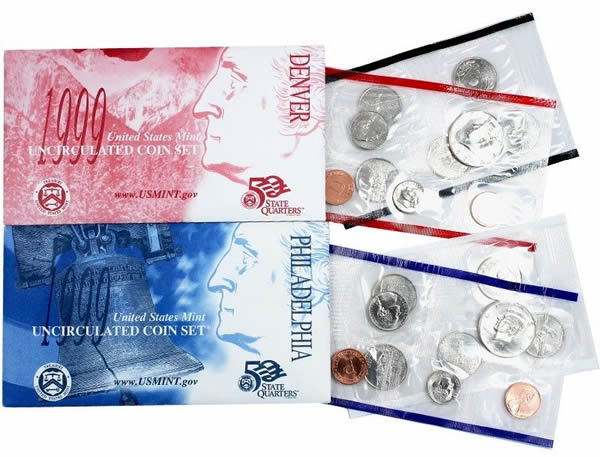 1999 US Mint Set Mintage Figures and Contents from Coin Community