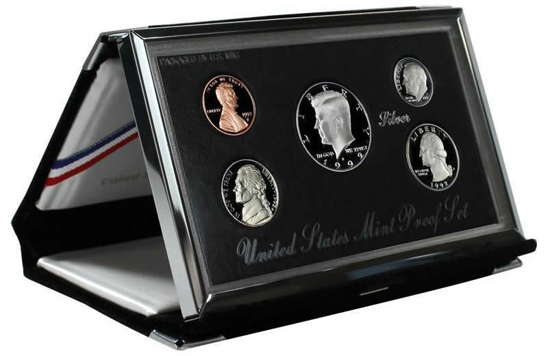 1992 Silver Premier US Proof Set Mintage Figures and Contents from Coin ...