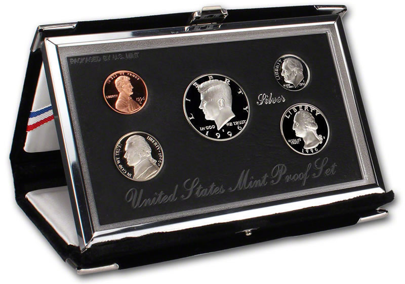 1996 Silver Premier US Proof Set Mintage Figures and Contents from Coin ...
