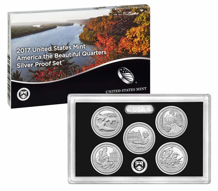 2017 Silver US Silver Proof America the Beautiful - National Park ...
