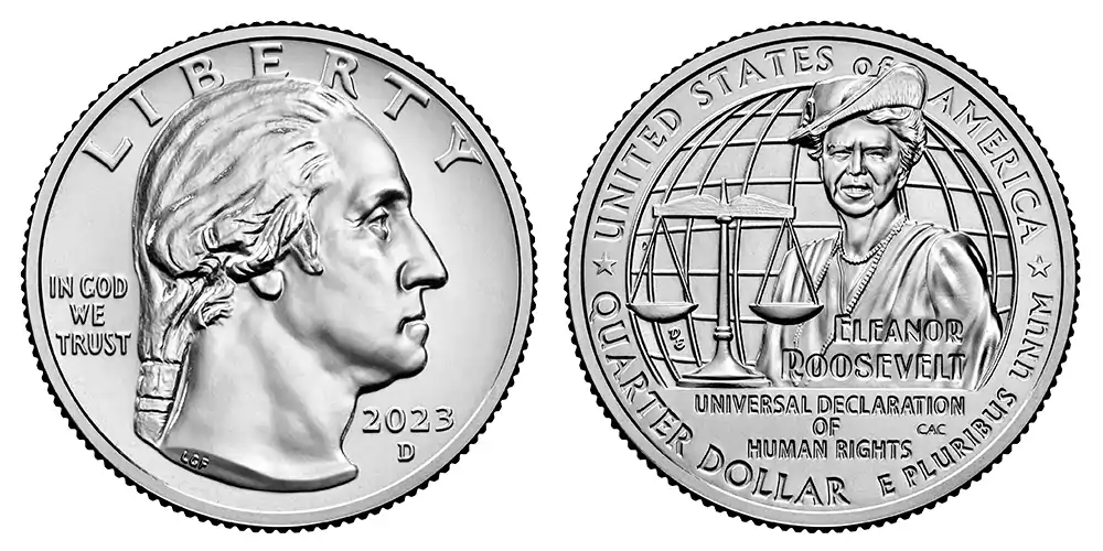 2023 D Eleanor Roosevelt American (Prominent) Women Quarter Photos ...